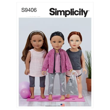 Simplicity Pattern: Simplicity Sewing Pattern S9032 18" Unisex Doll ...