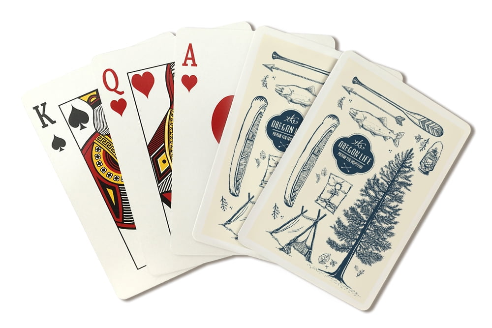 Oregon, The Oregon Life, River and Camping Collage, Lantern Press ...