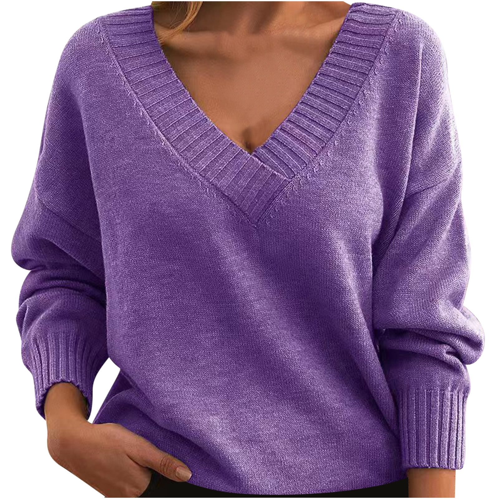 Click here for Timegard Tops For Women Deep V-Neck Long Sleeve Lo... prices