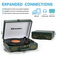 Udreamer Nostalgic 3-Speed Vinyl Record Player, Bluetooth, Portable ...