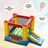 Costway Inflatable Bouncer Kids Bounce House Jumping Castle Slide with ...