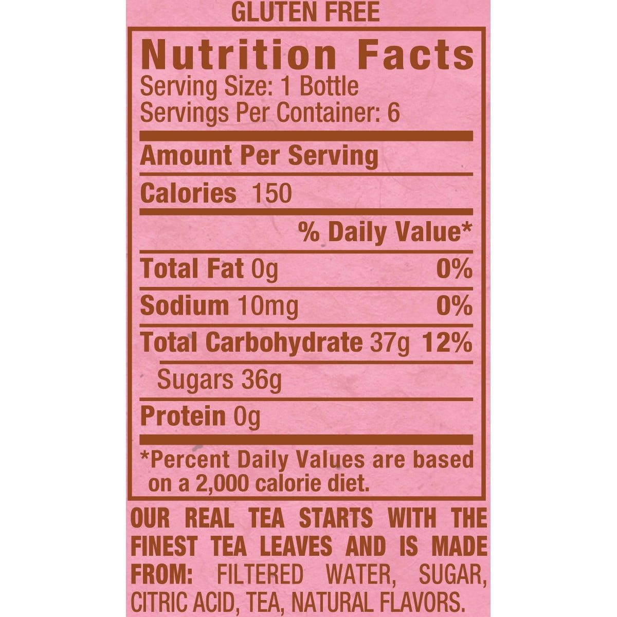 Snapple Raspberry Iced Tea Nutrition Facts | Besto Blog