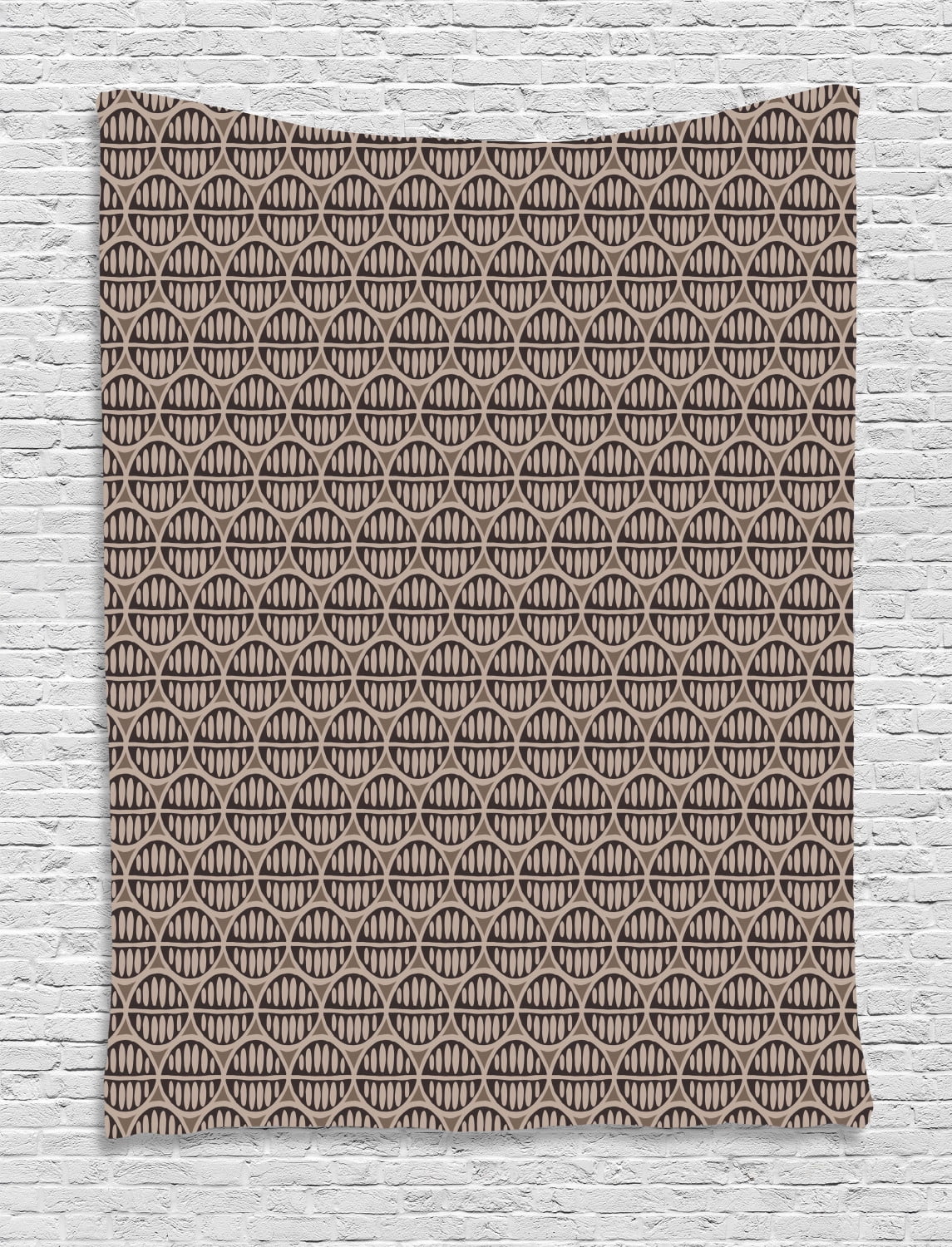 Tribal Tapestry, Native African Clannish Pattern of Coffee Bean ...