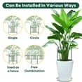 12 Pack Plant Support Stakes 24" x 10" Half Round Metal Rings for Peony ...