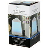 Mainstays Cool Mist Ultrasonic Aroma Oil Diffuser, White - Walmart.com