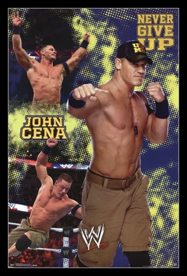 WWE - John Cena 13 Laminated & Framed Poster Print (24 x 36) - Walmart ...