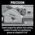 Makita Circular Power Tools, Corded Track Saw, 55 in. Rail, 5200 RPM ...
