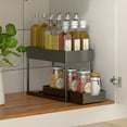 Sliding Under Sink Organizers And Storage Two Tier Bathroom Storage And
