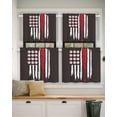American Flag Baseball Short Blackout Curtains 30 Inch Long,Patriot ...