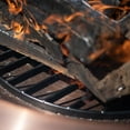 Ash & Ember 40" Copper Outdoor Fire Pit with Solid Steel Base, Grate ...