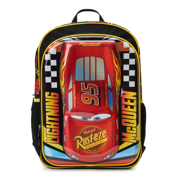 Disney Cars 3 Kids Lightning McQueen 17" Laptop Backpack - Walmart.com