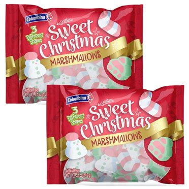 Snowman Fluffs Marshmallow Candy Fun Packs, Edibles, Winter, 72 Pieces ...
