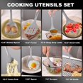 17pcs Kitchen Utensils Set with Sharp Stainless Steel Knives and ...