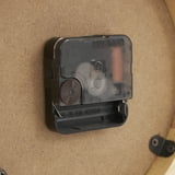 DecMode 11 Inch Light Brown Wooden Clock with Black Iron Stand Modern ...