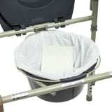 Equate Commode Liner Bags with Absorbent Pad, 12 Count HSA/FSA Eligible ...