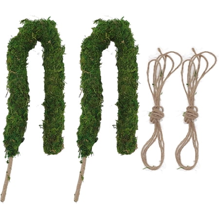 TOOAD Moss Pole Safe Foldable Sisal Rope Moss Plant Stem Plant Support ...