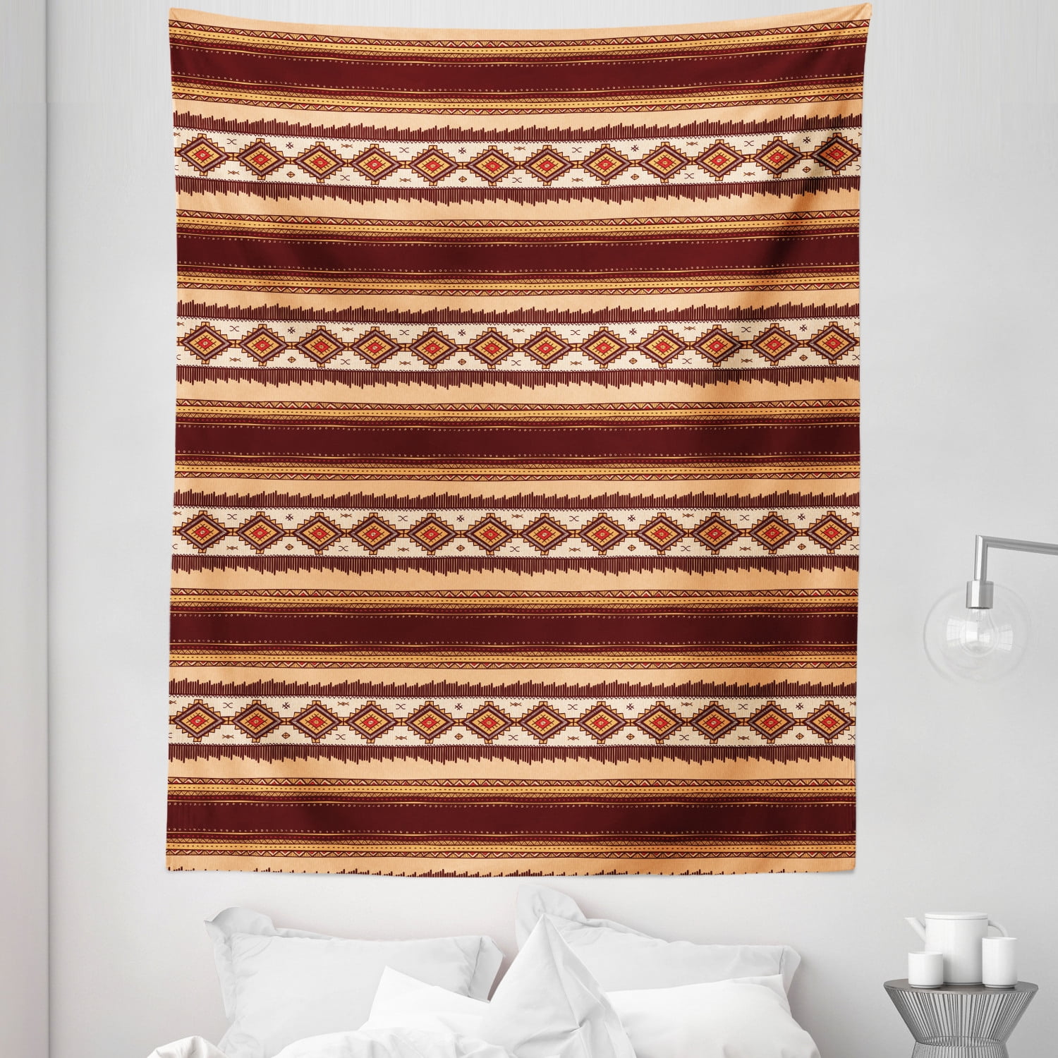 Native Tapestry, Native Indigenous Pattern Prehistoric Country Theme ...