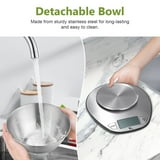 Himaly Digital Kitchen Scale with Measuring Bowl, 11lb/5kg Capacity for ...
