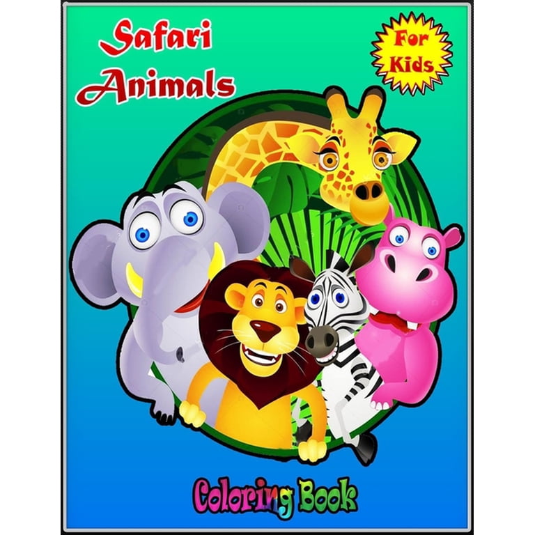 Cute Safari Animal Coloring Pages