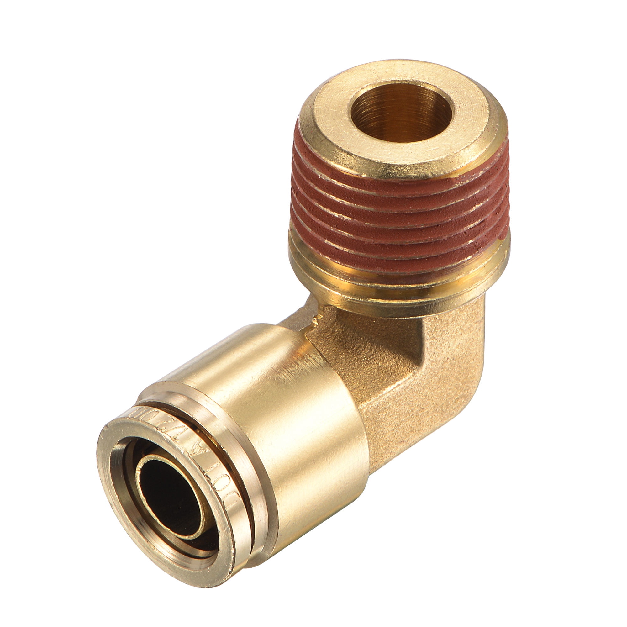 Uxcell 1/2" Tube OD x 1/2NPT Male Thread Brass Push to Connect Fitting Elbow - Walmart.com