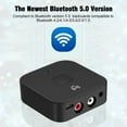 NFC Bluetooth Receiver - Wireless Bluetooth 5.0 3.5mm Jack Receiver Aux NFC to 2 RCA Audio ...