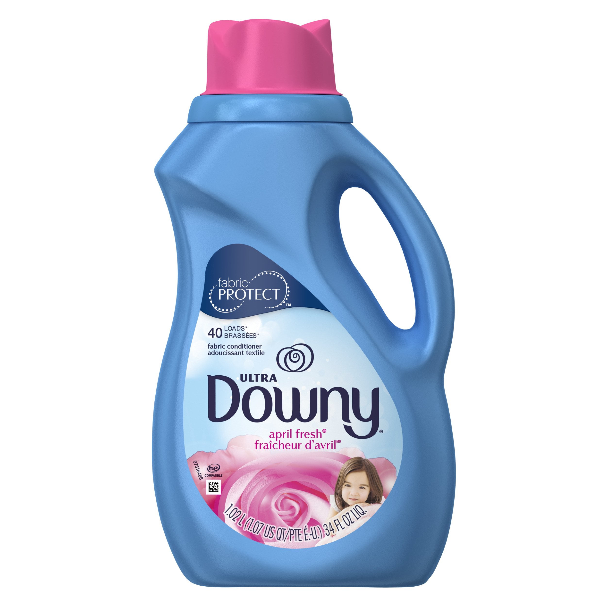 Suavizante de telas Downy Ultra April Fresh 1,01 L 40 cargas 6 unidades ...