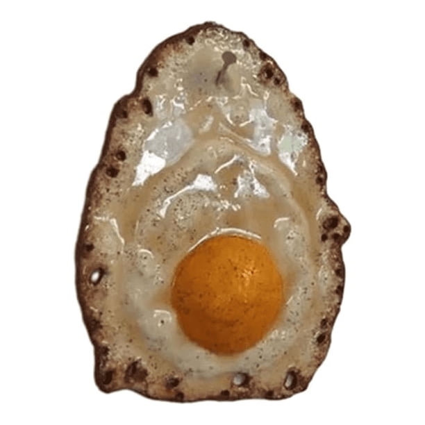 Qtmnekly Fried Egg Hanging on a Nail, Fried Eggs Sculpture Ornament ...