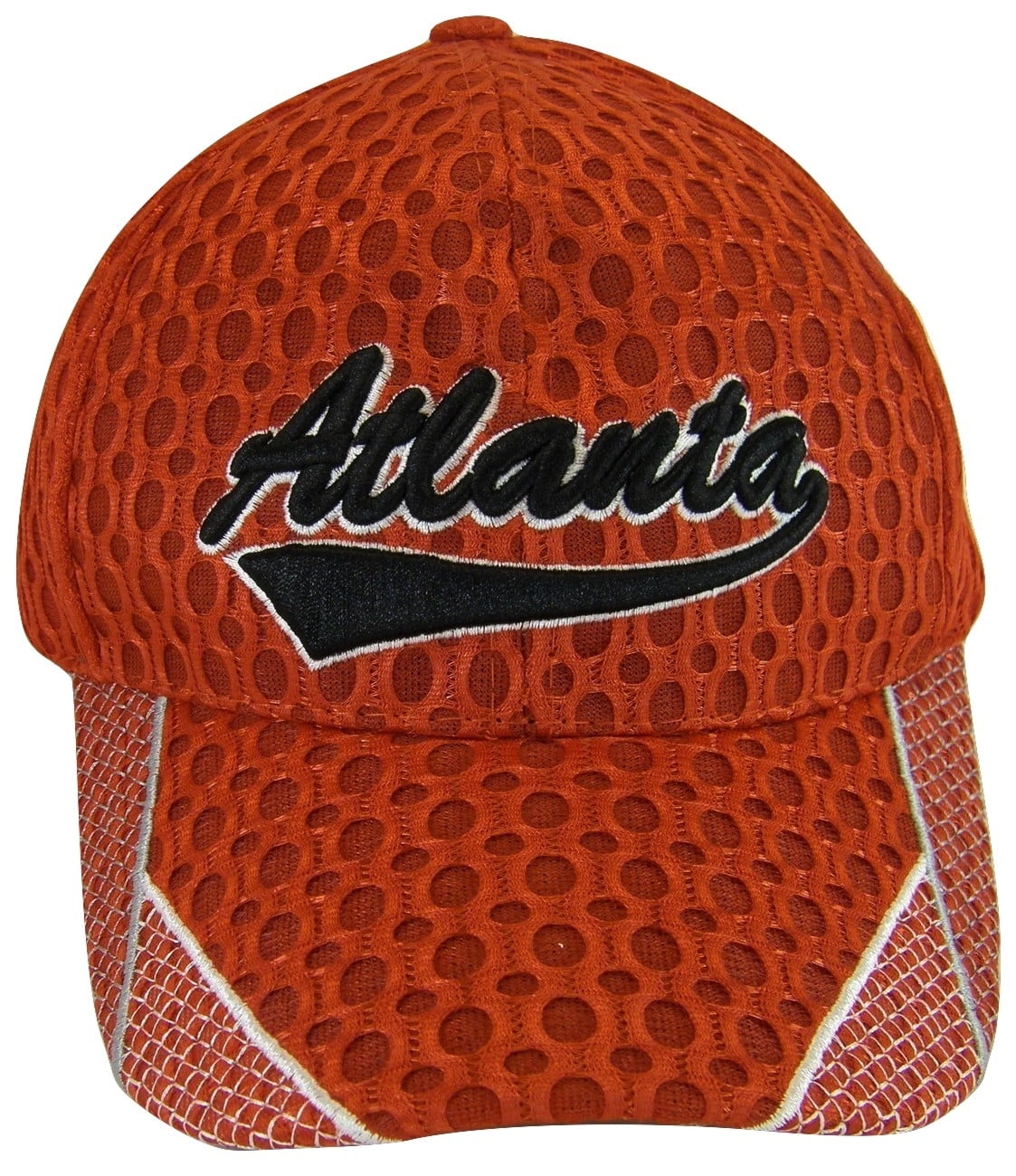 Atlanta Men's Summer Mesh Adjustable Baseball Cap (Red) - Walmart.com