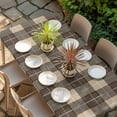 Brown Buffalo Fitted Rectangle Tablecloth 30" x 60" Lattice Elastic ...