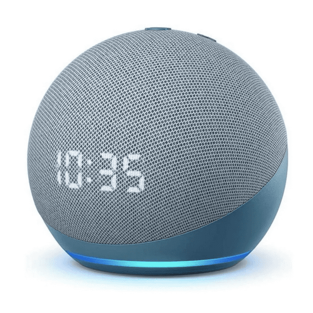Asistente Inteligente Alexa Echo Dot Bocina Reloj Digital Azul ...