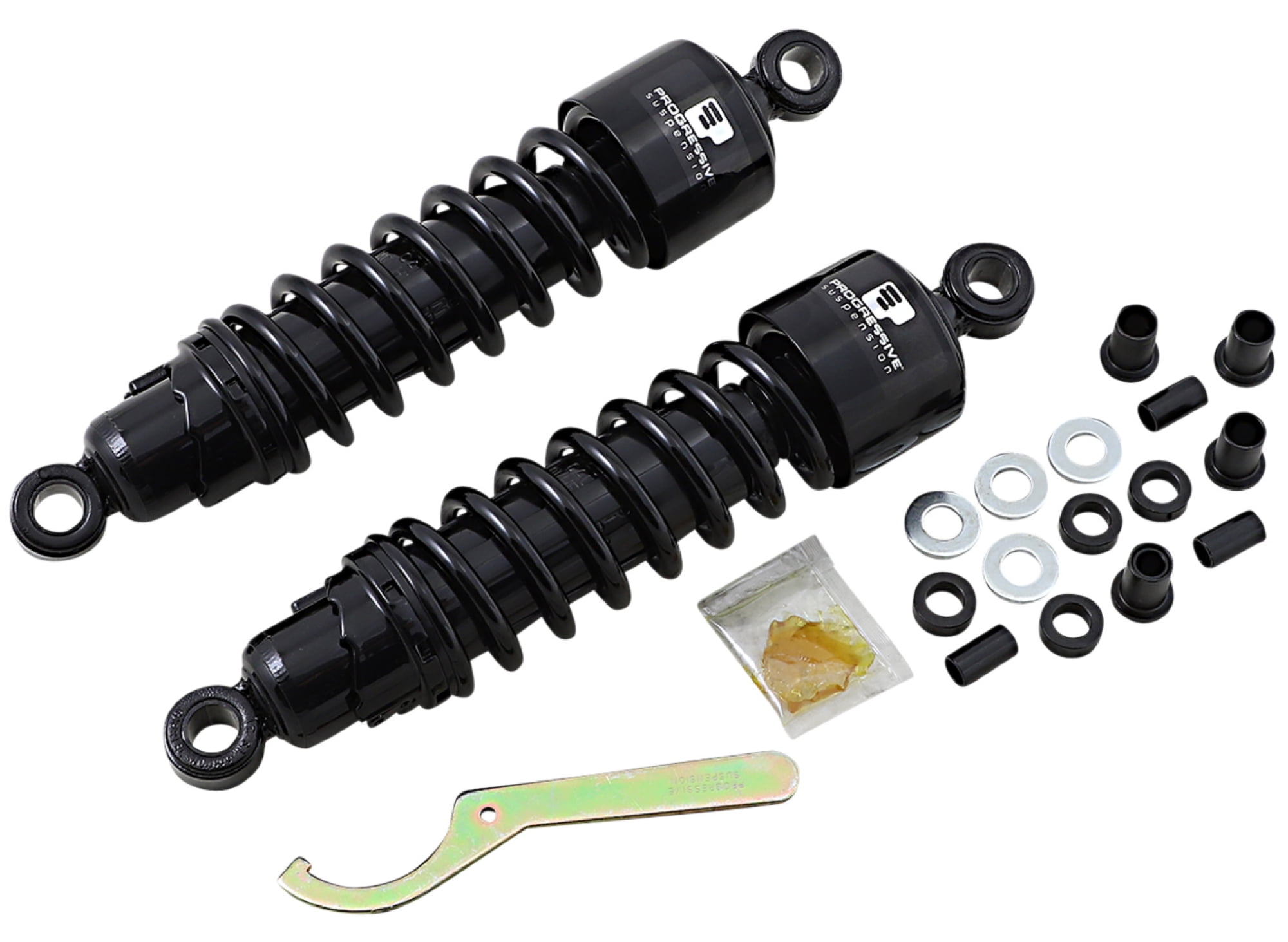 Progressive 412 Series Motorcycle Black 12" Rear Shocks (412-4079B ...