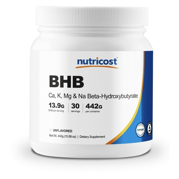 Nutricost 4-in-1 BHB Powder (Unflavored) Exogenous Ketone Salts ...