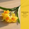 Unique Bargains 8Pcs Artificial Daffodils Flowers Fake Daffodil Bouquet ...
