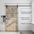 7.5FT Barn Door Hardware Kit, Sliding Barn Door Track -Smoothly and ...