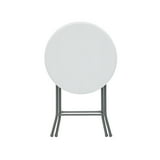 Mainstays 24 inch Round Folding Bistro Table, White - Walmart.com