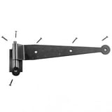 Iron Hinges Black Pintle Hinge Strap Shutter Hinge Offset 1.875 Inch - Walmart.com