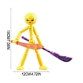 7 Inch Multi Joint Movable Stick Man Figurine DIY Assembled Poseable ...