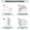 2-piece hair accessory organizer with brush holder, 3-layer transparent ...
