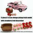 Classical Vintage Strawberry Truck Alloy Model Ornament Spring Home ...