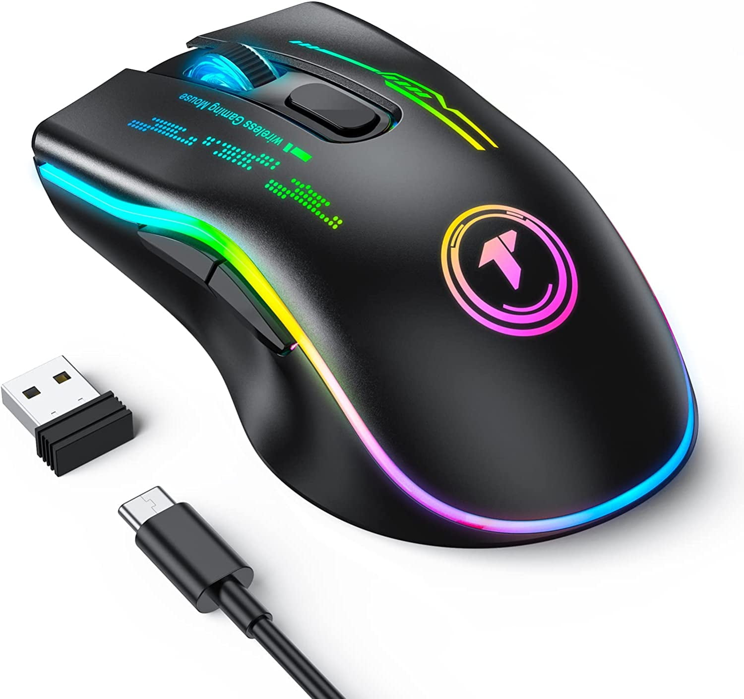 Wireless Gaming Mouse - Wireless Mouse Gaming for PC, RGB Gaming Mice ...