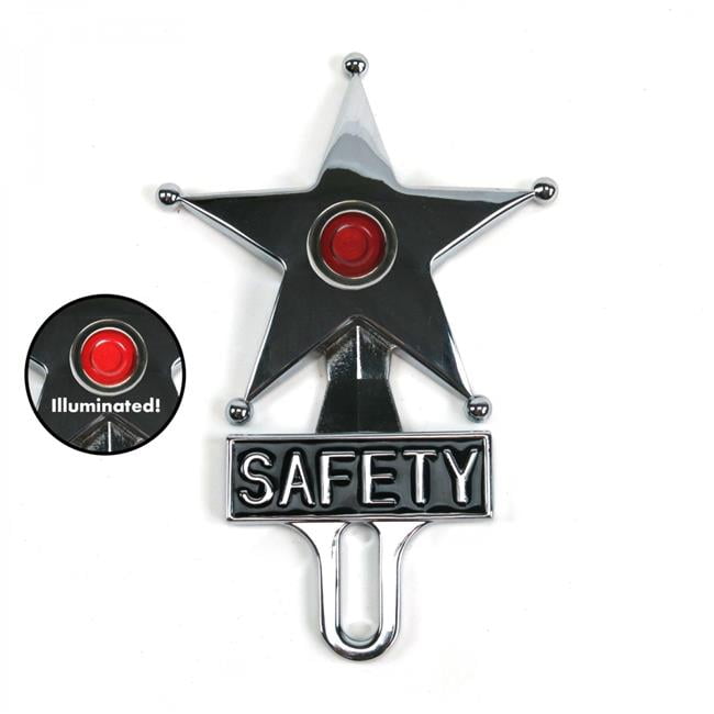 Vintage Parts USA 701964 Hot Rod Jewel Safety Star Chromed License ...