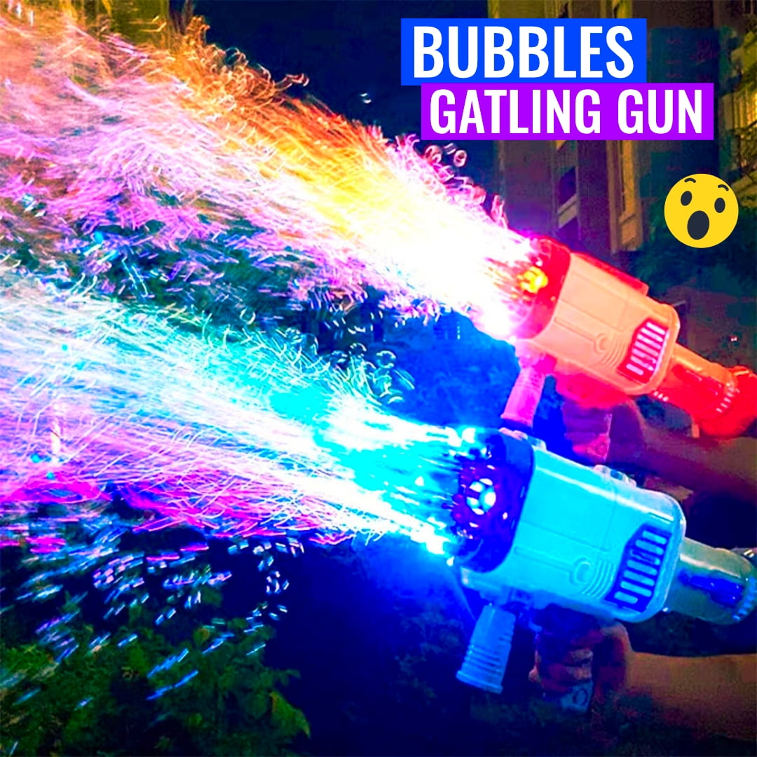 Boom Bubble - Rocket Boom Bubble Gun (Black) - Walmart.com