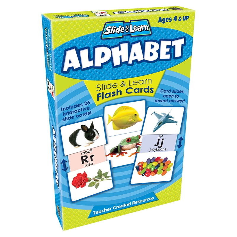 ALPHABET SLIDE & LEARN FLASH CARDS - Walmart.com
