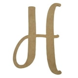 Wooden Letter Unfinished, Rockwell Font, Craft Cutout - Walmart.com