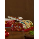 Bico Red Spring Bird Ceramic Taco Holder, Taco Stand Rack Tray ...