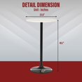 Round Bar Table 40" Height Modern Pub Table with Solid Top and Sturdy ...