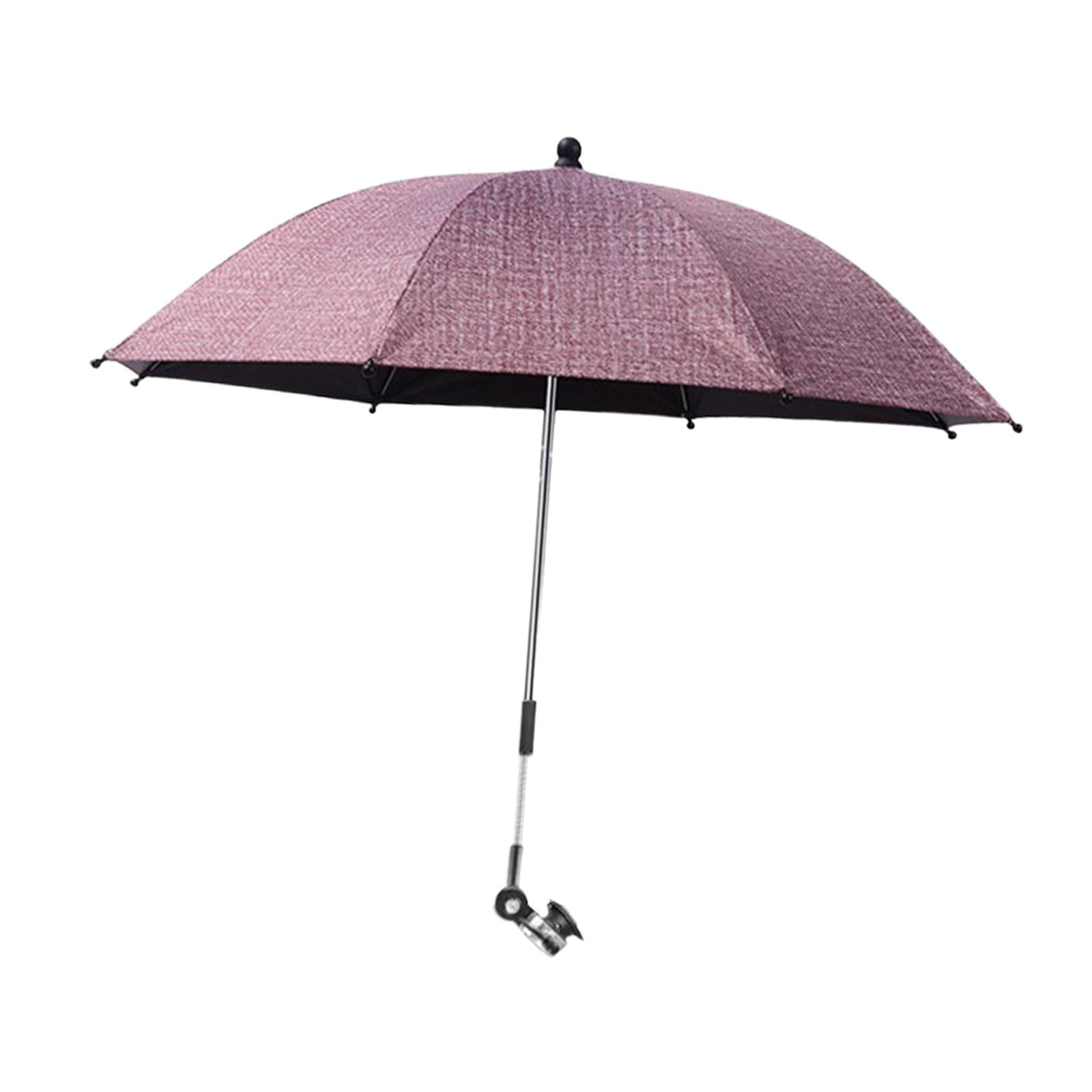 Clip on Umbrella, Universal Baby Parasol with Clamp 360 Degree ...