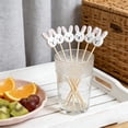 100pcs Easter Egg-Shaped Bamboo Skewers, Fruit Kabob Picks for Party ...