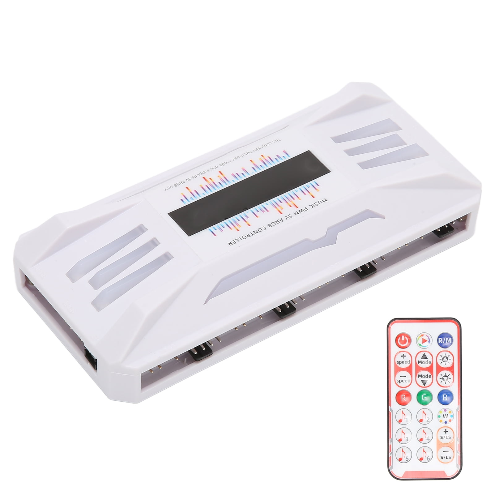 Controlador Argb controlador de temperatura del ventilador PWM Fácil instalación Control remoto ...