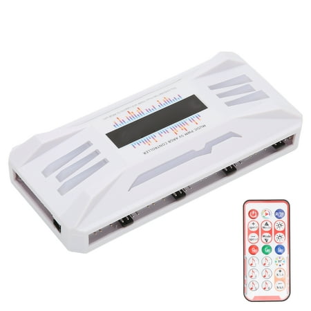 Argb Controller, 10x5V 3pin ARGB Interfaces PWM Fan Temperature ...